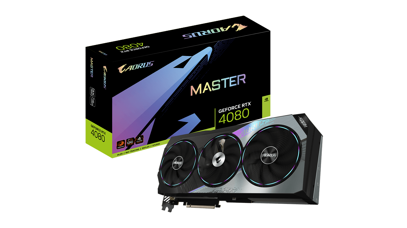 GIGABYTE nVidia GeForce RTX 4080 AORUS MASTER 16GB GDDR6X 256-bit ...