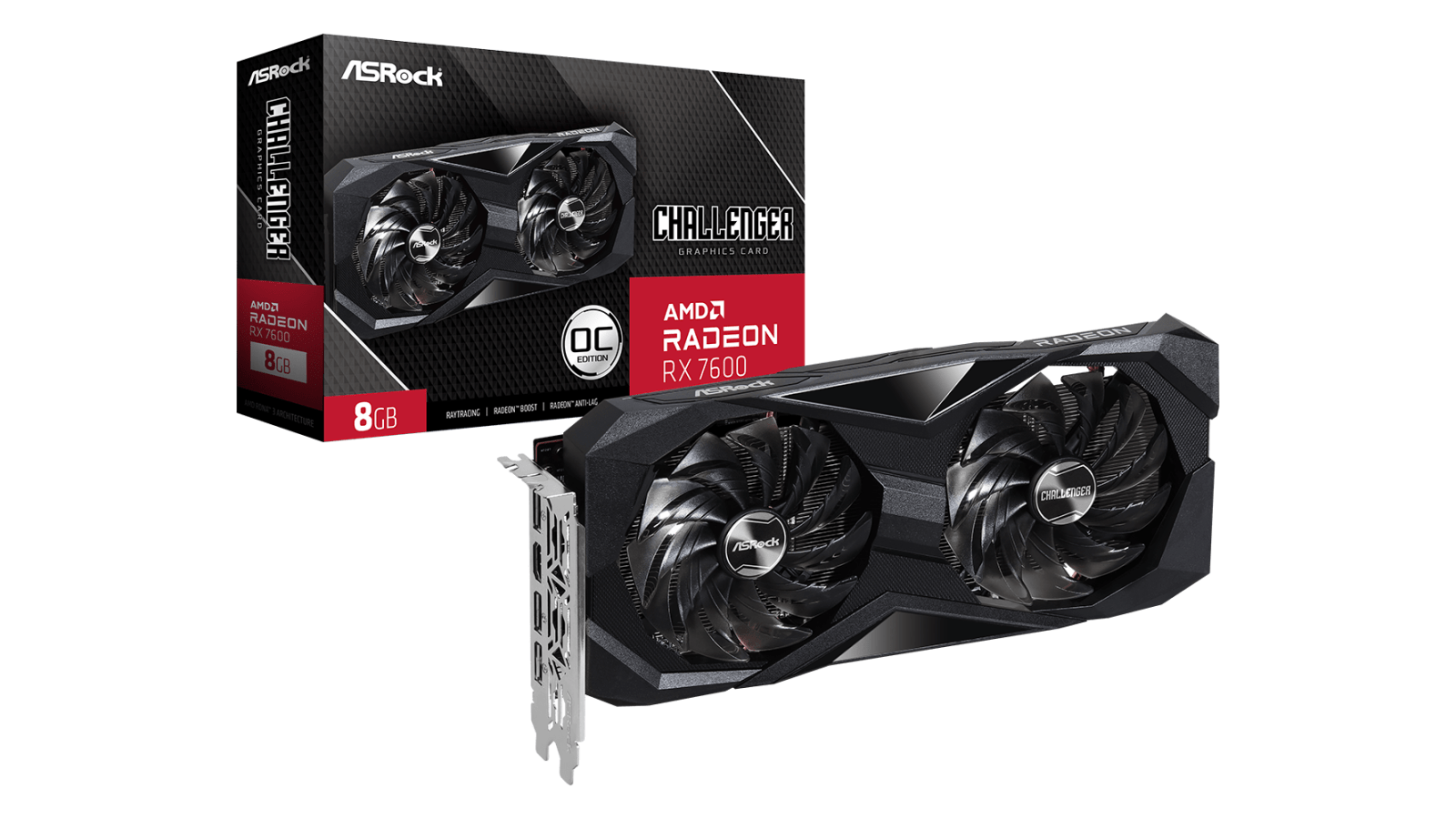 ASRock AMD Radeon RX 7600 Challenger OC 8GB GDDR6 128-bit grafička ...