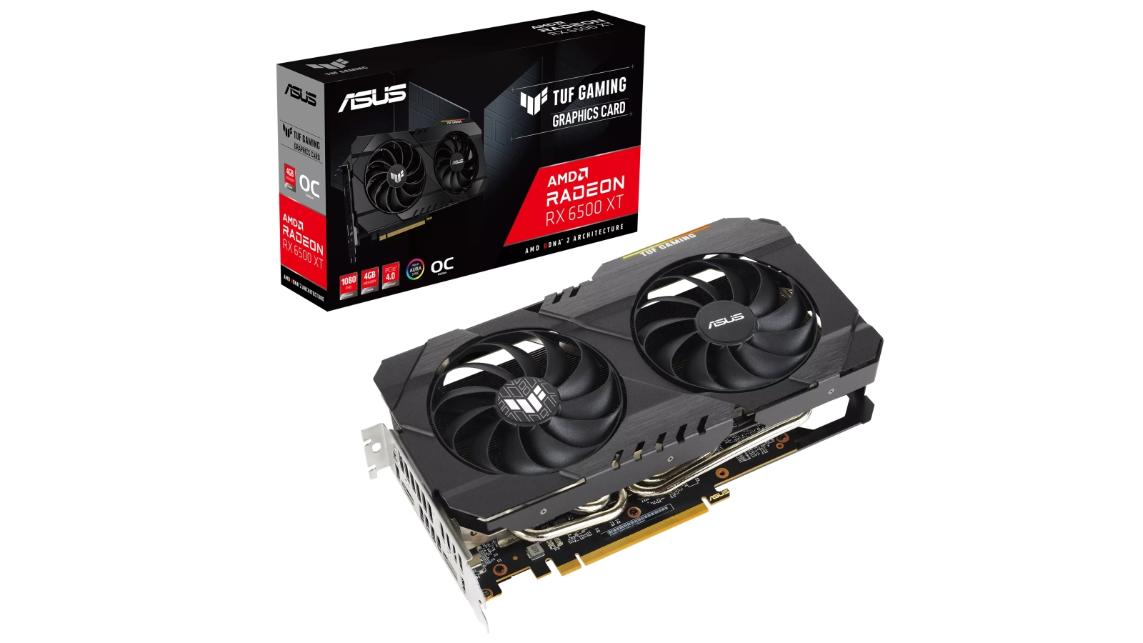ASUS AMD Radeon RX 6500 XT TUF Gaming OC Edition 4GB GDDR6 64-bit ...