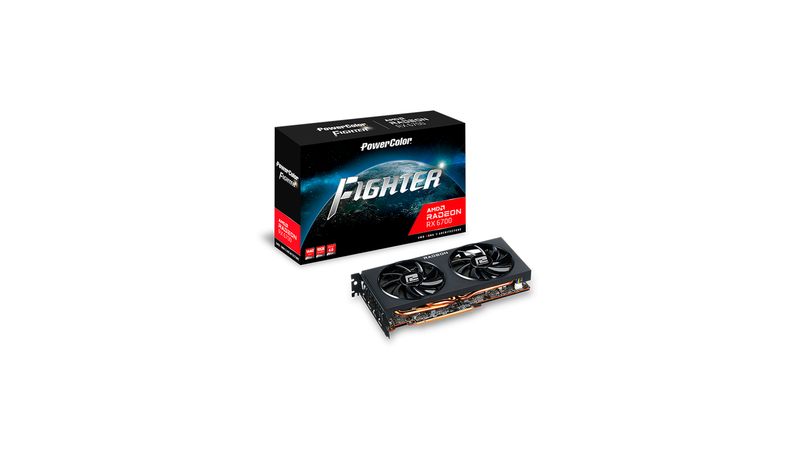 PowerColor AMD Radeon RX 6700 Fighter 10GB GDDR6 160-bit grafička ...