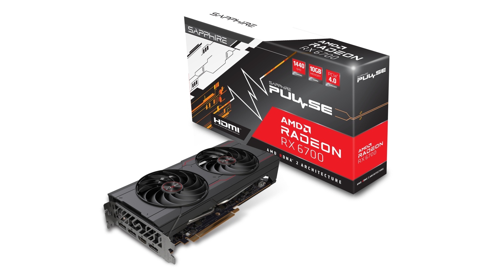 SAPPHIRE AMD Radeon RX 6700 PULSE 10GB GDDR6 160-bit grafička kartica ...