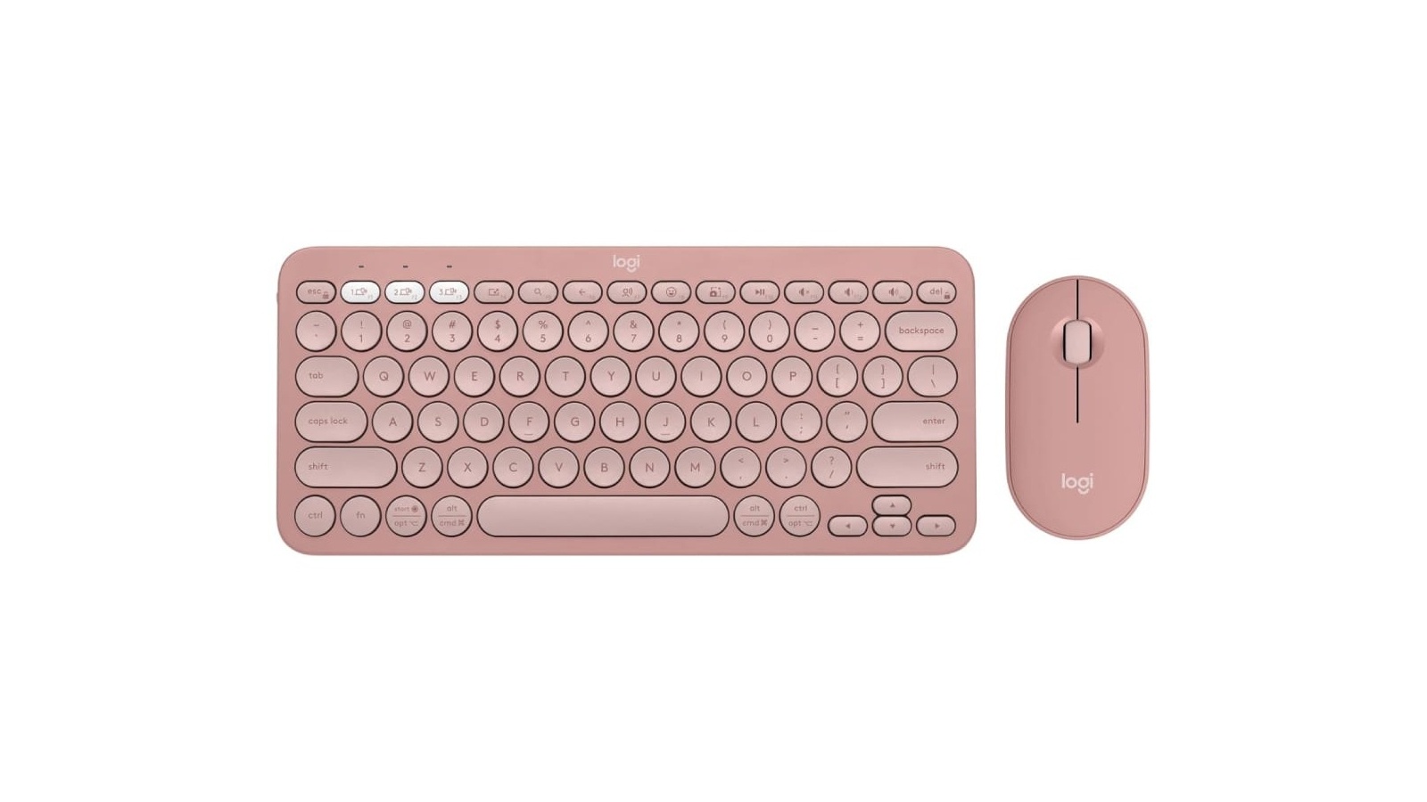 LOGITECH set bežični miš i tastatura Pebble 2 Combo roze - Cene i akcije