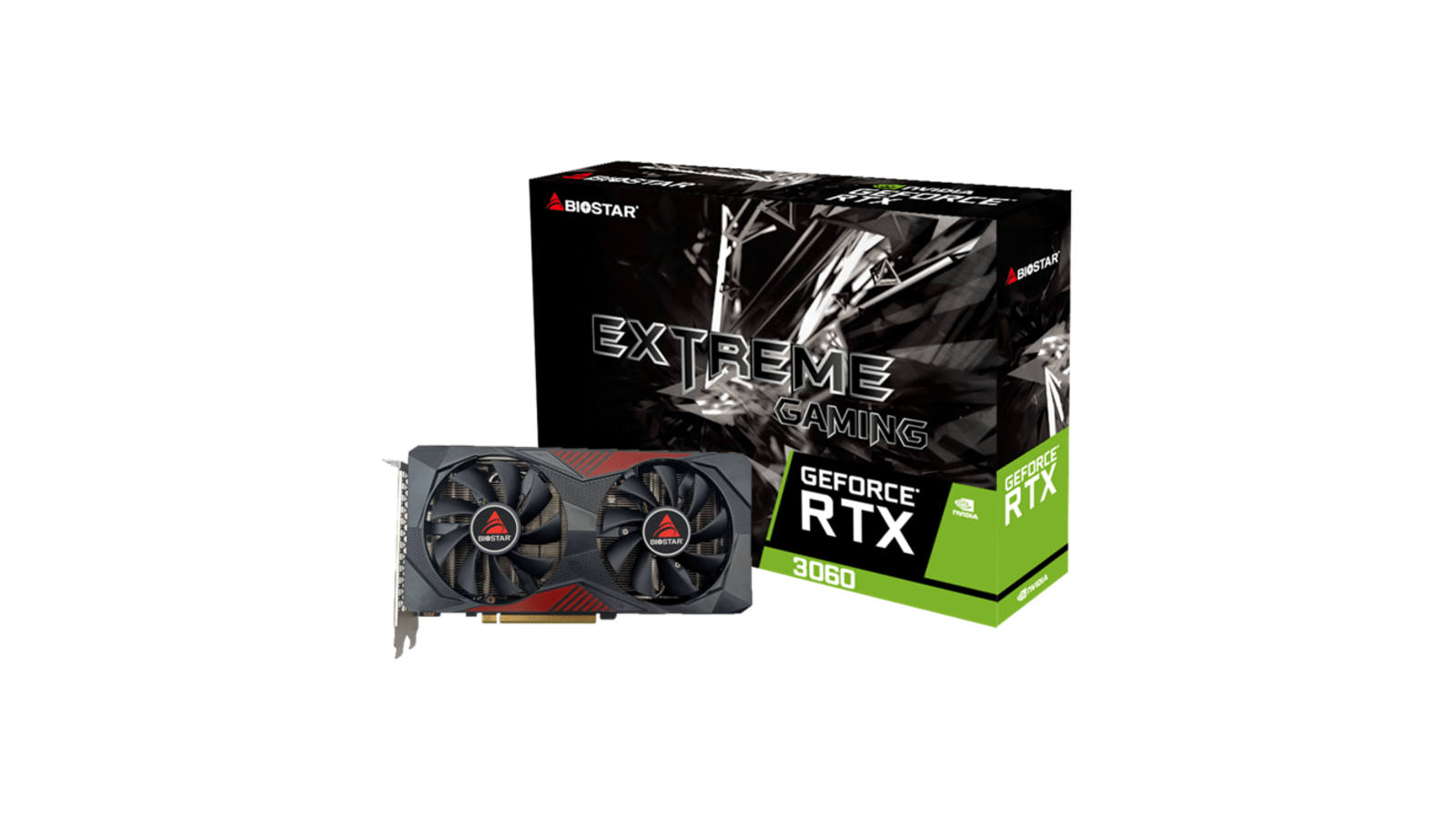 BIOSTAR nVidia GeForce RTX 3060 (VN3606RML9) 12GB GDDR6 192-bit ...