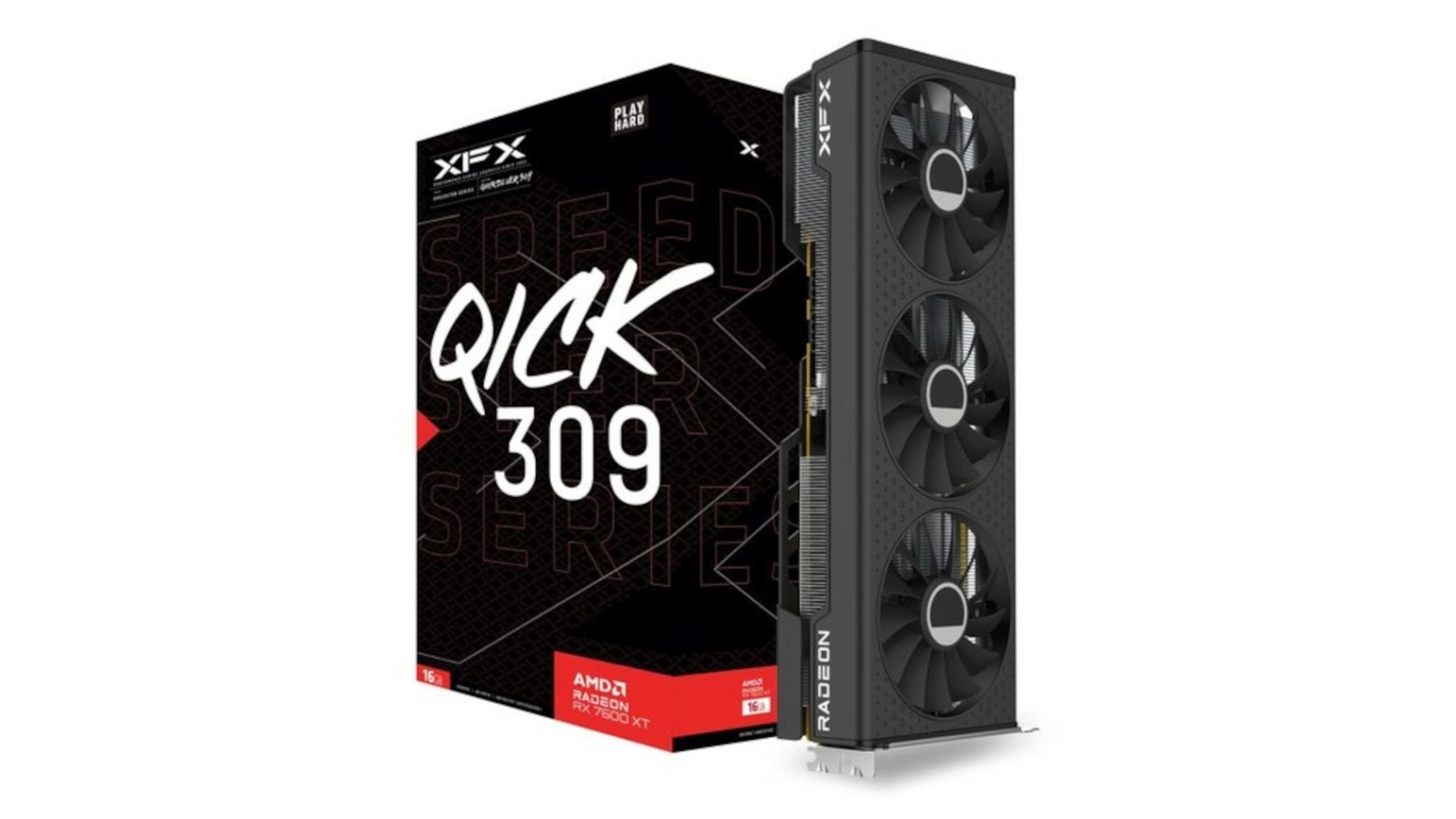 XFX AMD Radeon RX 7600 XT Speedster QICK 309 16GB GDDR6 128-bit grafička kartica - Cene i akcije