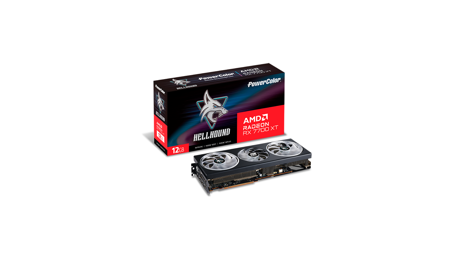 PowerColor AMD Radeon RX 7700 XT Hellhound 12GB GDDR6 192-bit grafička ...
