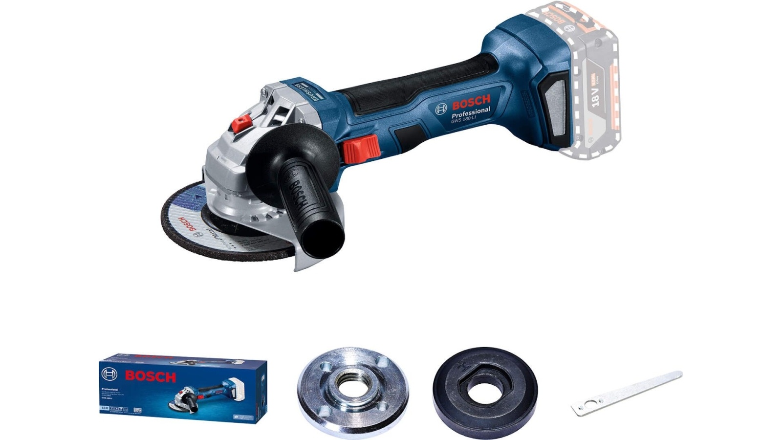 BOSCH GWS 180-Li 06019H9022 Solo aku ugaona brusilica - Cene i akcije
