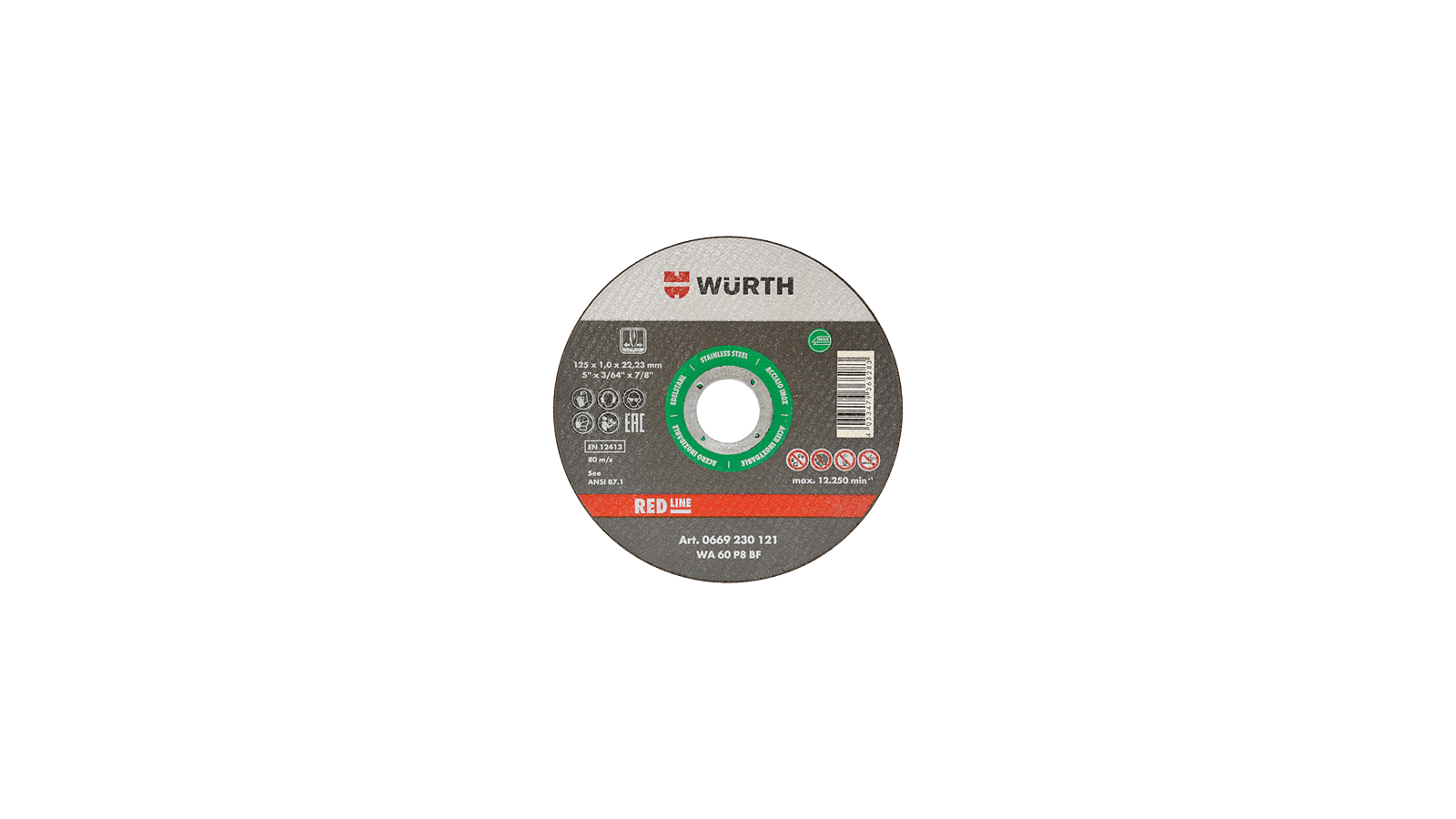 WURTH Red Line 125x1x22 mm rezna ploča - Cene i akcije