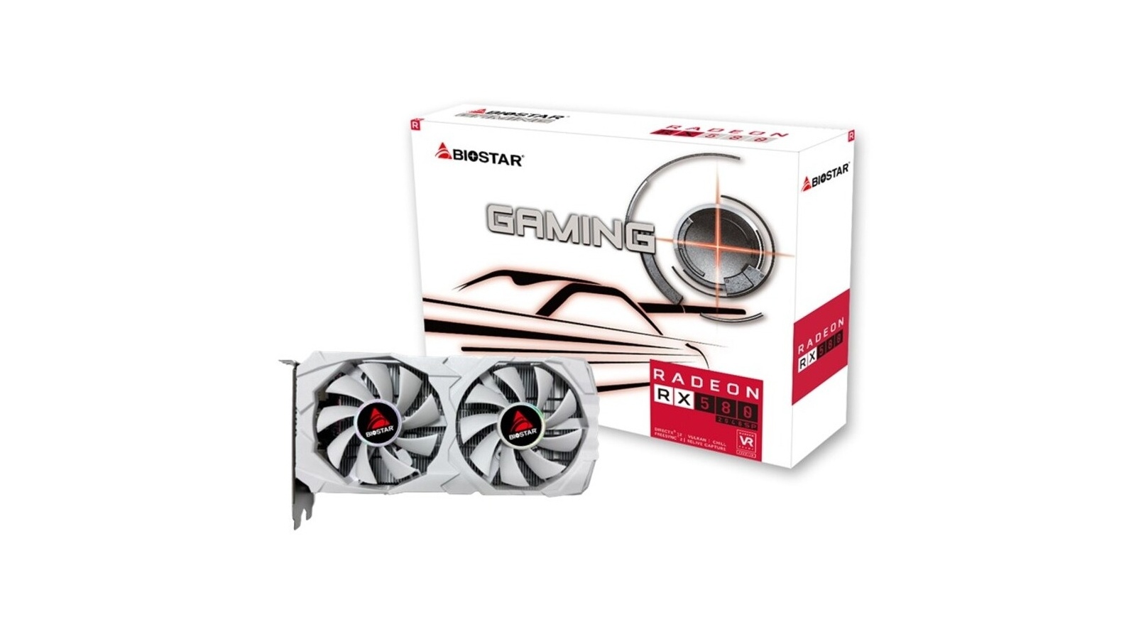 BIOSTAR AMD Radeon RX 580 White Edition 8GB GDDR5 256-bit grafička ...