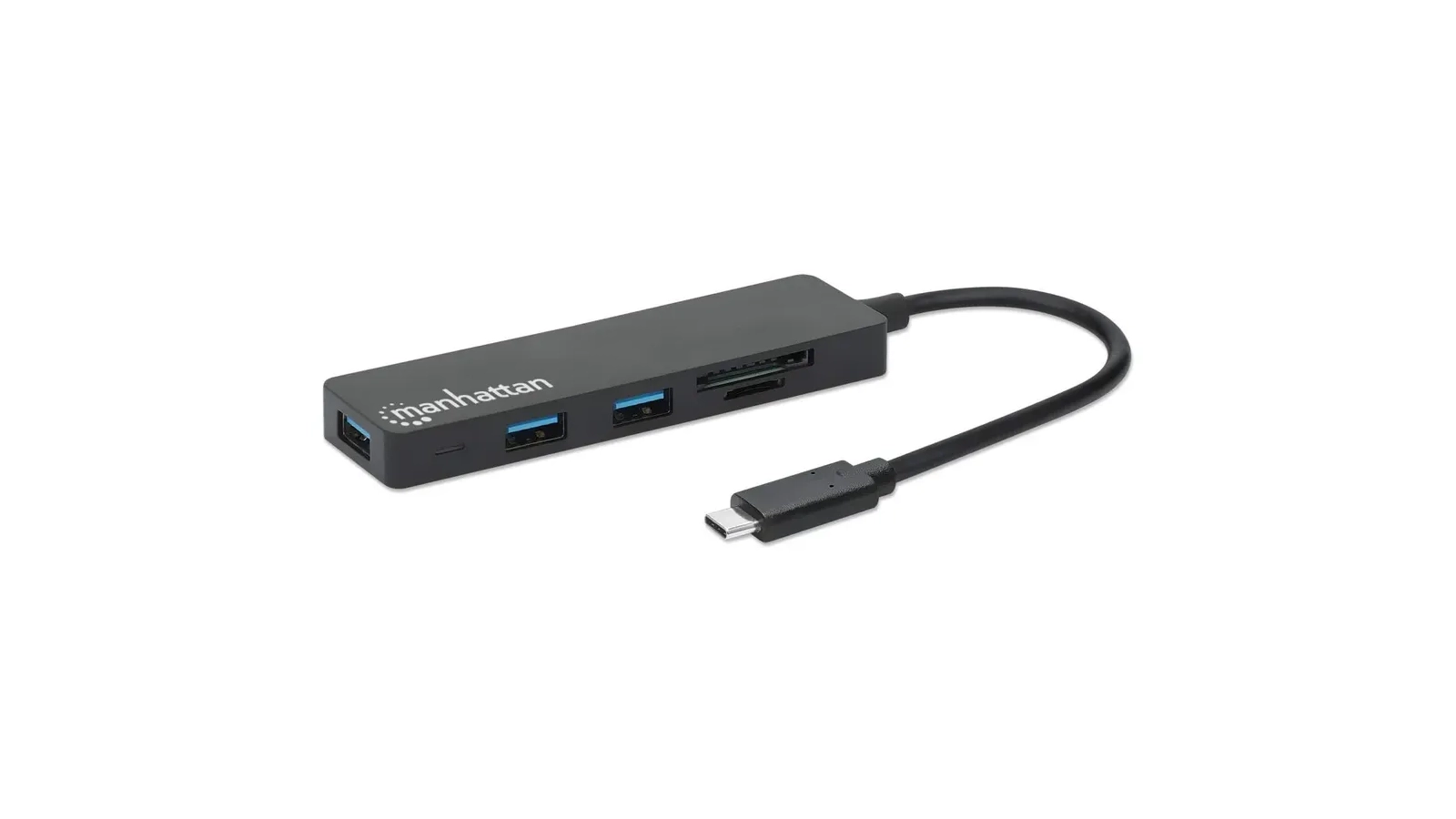 MANHATTAN USB Hub 3-port USB 3.2 + SD/microSD čitač kartica (164948 ...