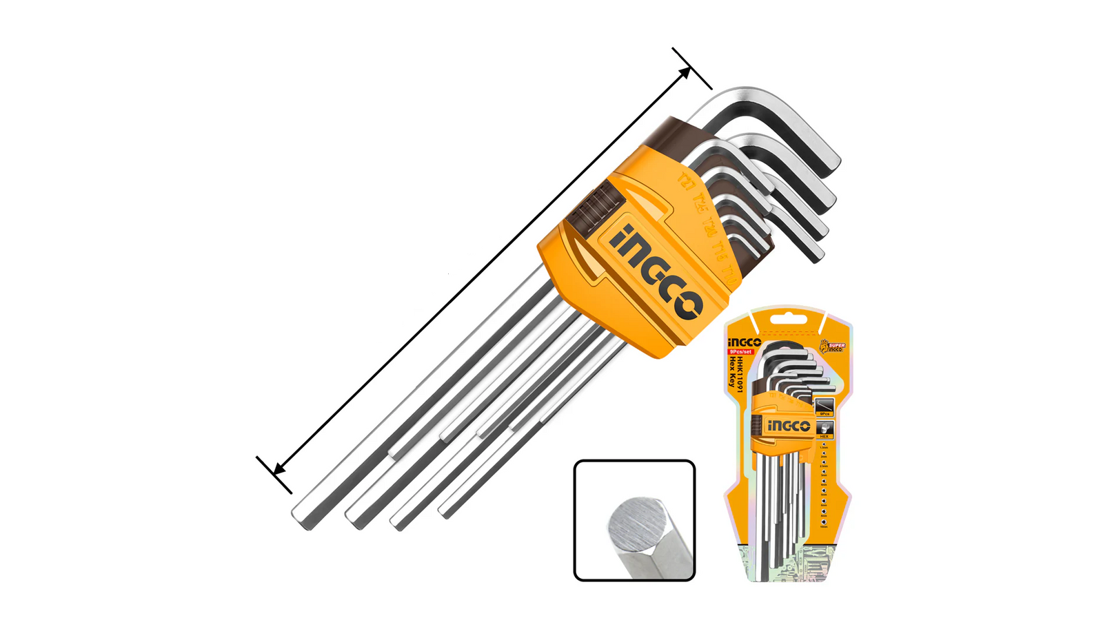 INGCO HHK11092 1.5-10mm set imbus ključeva - Cene i akcije