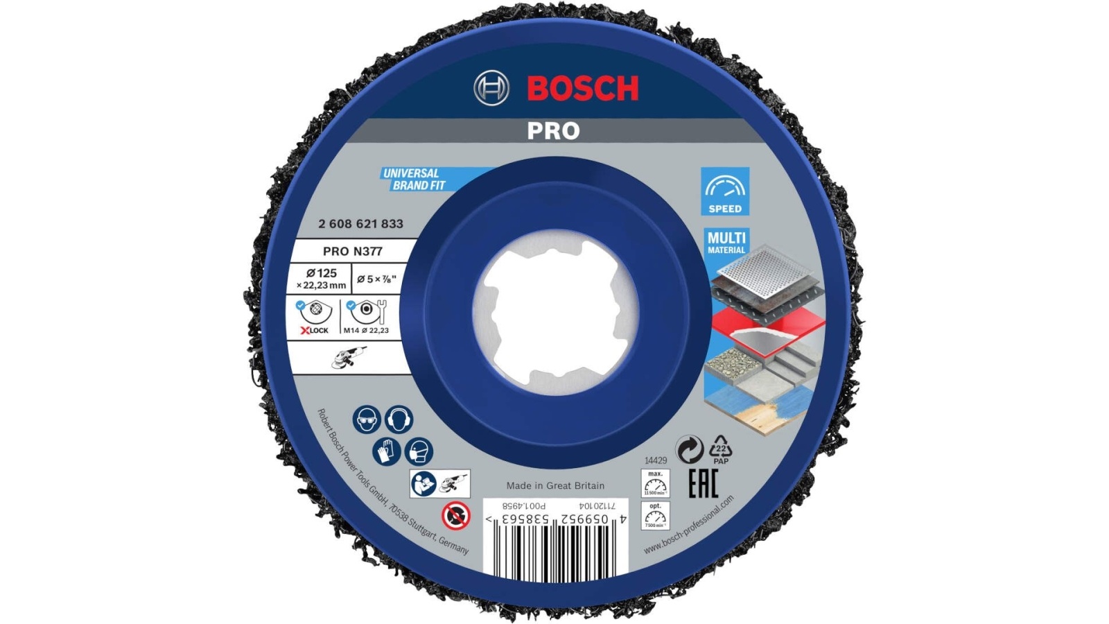 BOSCH PRO N377 X-LOCK 125 mm 2608621833 disk za čišćenje - Cene i akcije